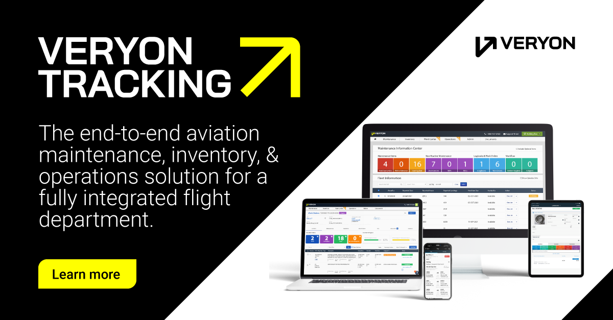 Aviation Maintenance Management Software | Veryon Tracking